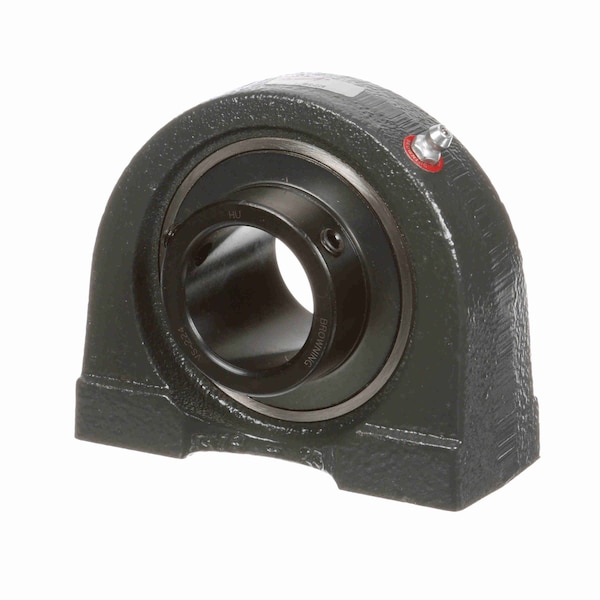 Browning Mounted Cast Iron Tapped Base Pillow Block Ball Bearing, 52100 Steel, Blk Oxide Inner ...